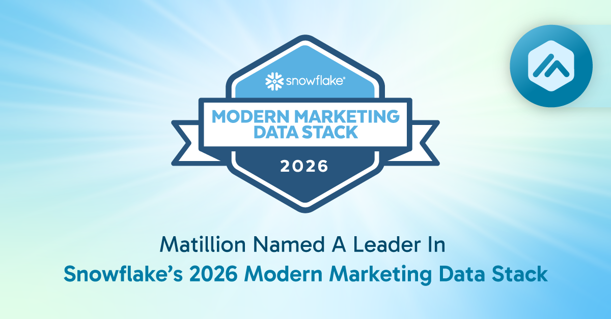 Matillion Named A Leader In Snowflake's 2026 Modern Marketing Data…