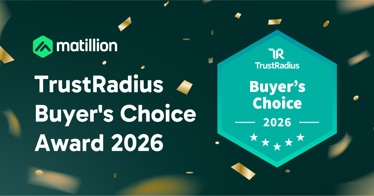 Matillion Wins the TrustRadius Buyer’s Choice Award 2026