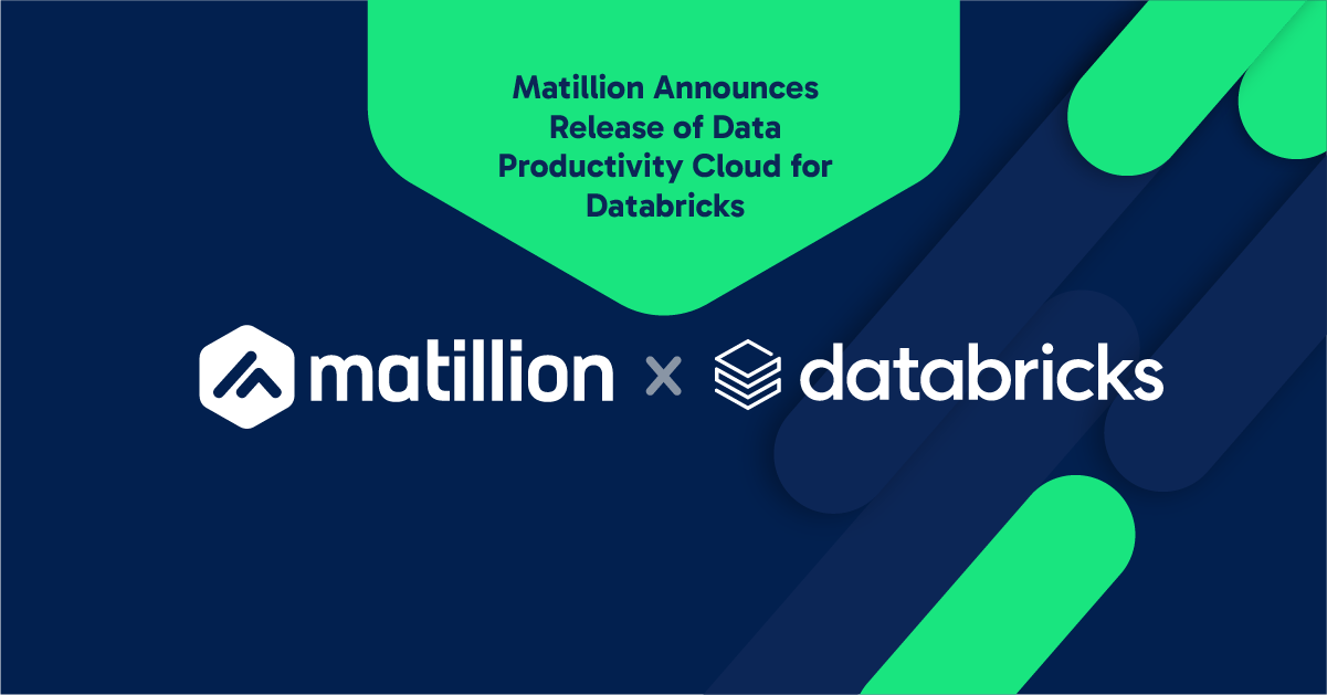 Matillion Announces Release of Data Productivity Cloud for Databricks