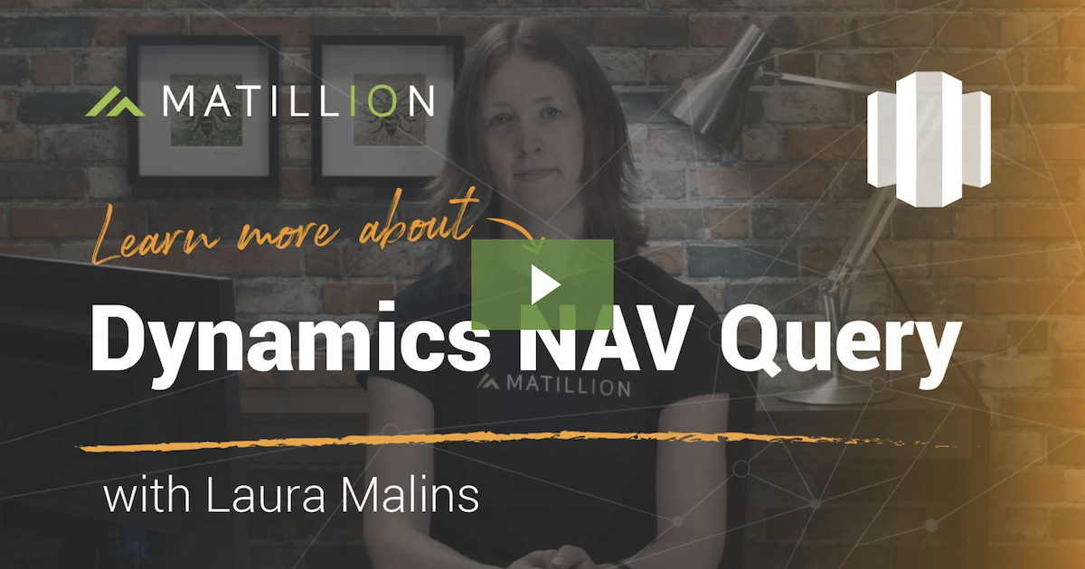Dynamics NAV Query Component In Matillion ETL For Amazon Redshift