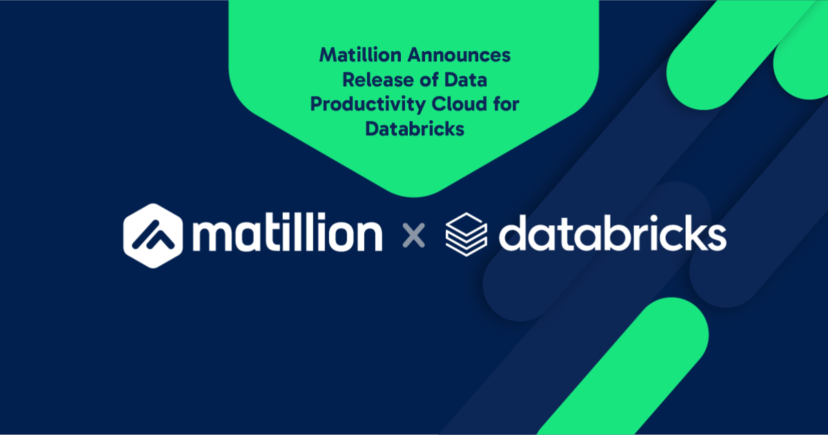 Matillion Announces Release of Data Productivity Cloud for Databricks